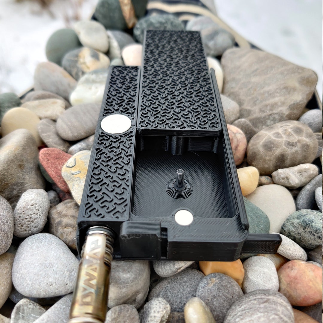 Dynavap 'M' Series Stash: Black 3D Printed Case With Magnetic Lid - Etsy