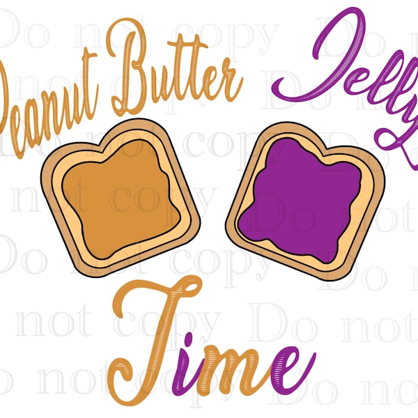 Peanut Butter Jelly Time Svg - Etsy