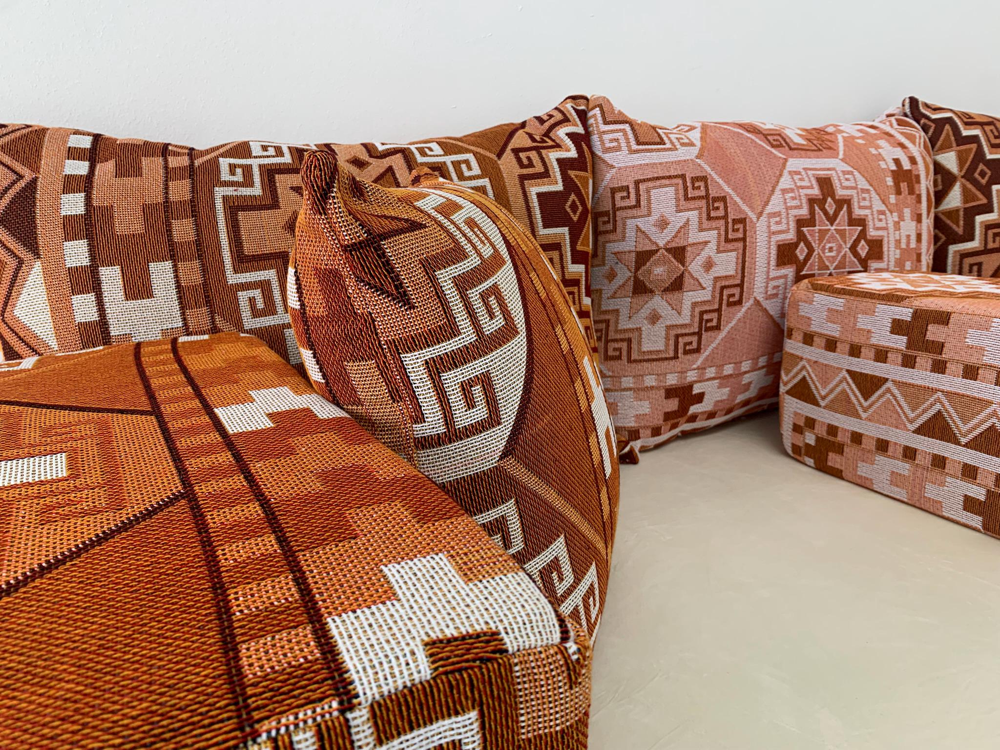 Moroccan Floor Sofa Set | Modular Velvet Corner Seating - Etsy