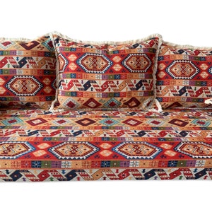 Unstuffed Moroccan Style Floor Cushion Cover Set, Bohemian Floor ...