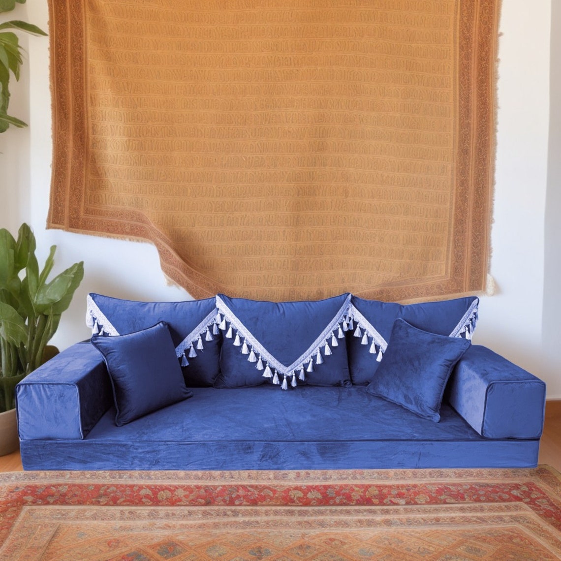 Moroccan Floor Sofa Set Arabic Majlis Seating, Bohemian Lounge Seating ...