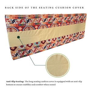 Unstuffed Moroccan Style Floor Cushion Cover Set, Bohemian Floor ...