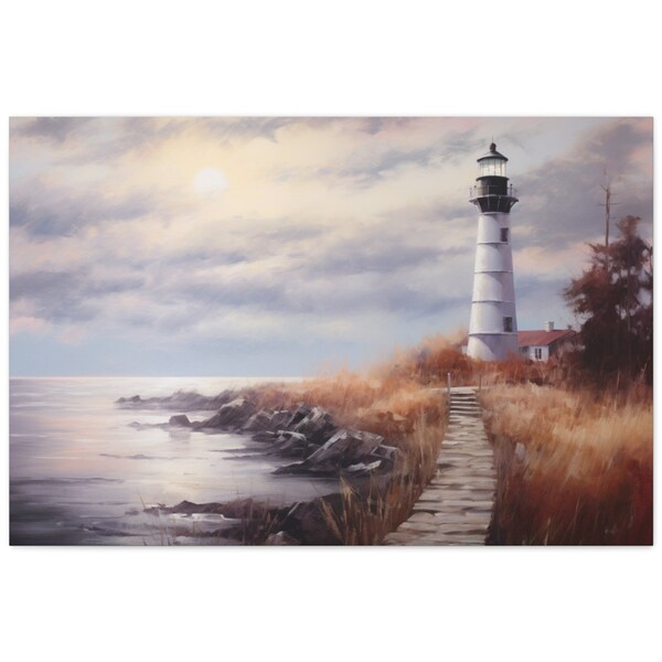 Lighthouse Canvas - Etsy
