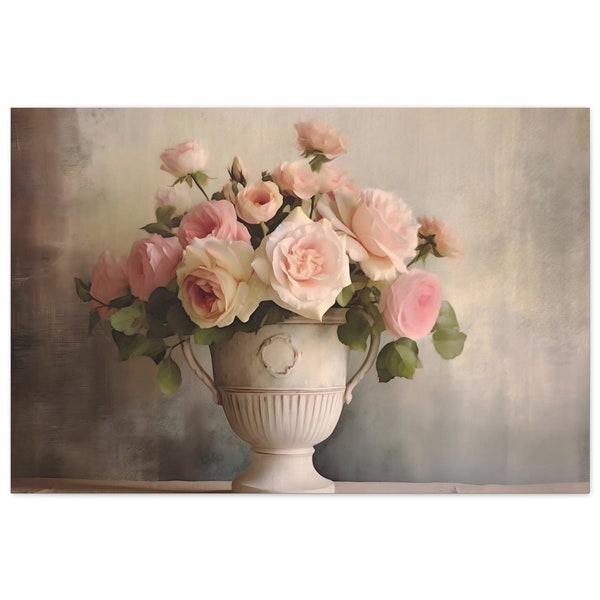 Pink Rose Print - Etsy