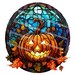 Stained Glass Pumpkin Fall Clip Art Transparent Background - Etsy