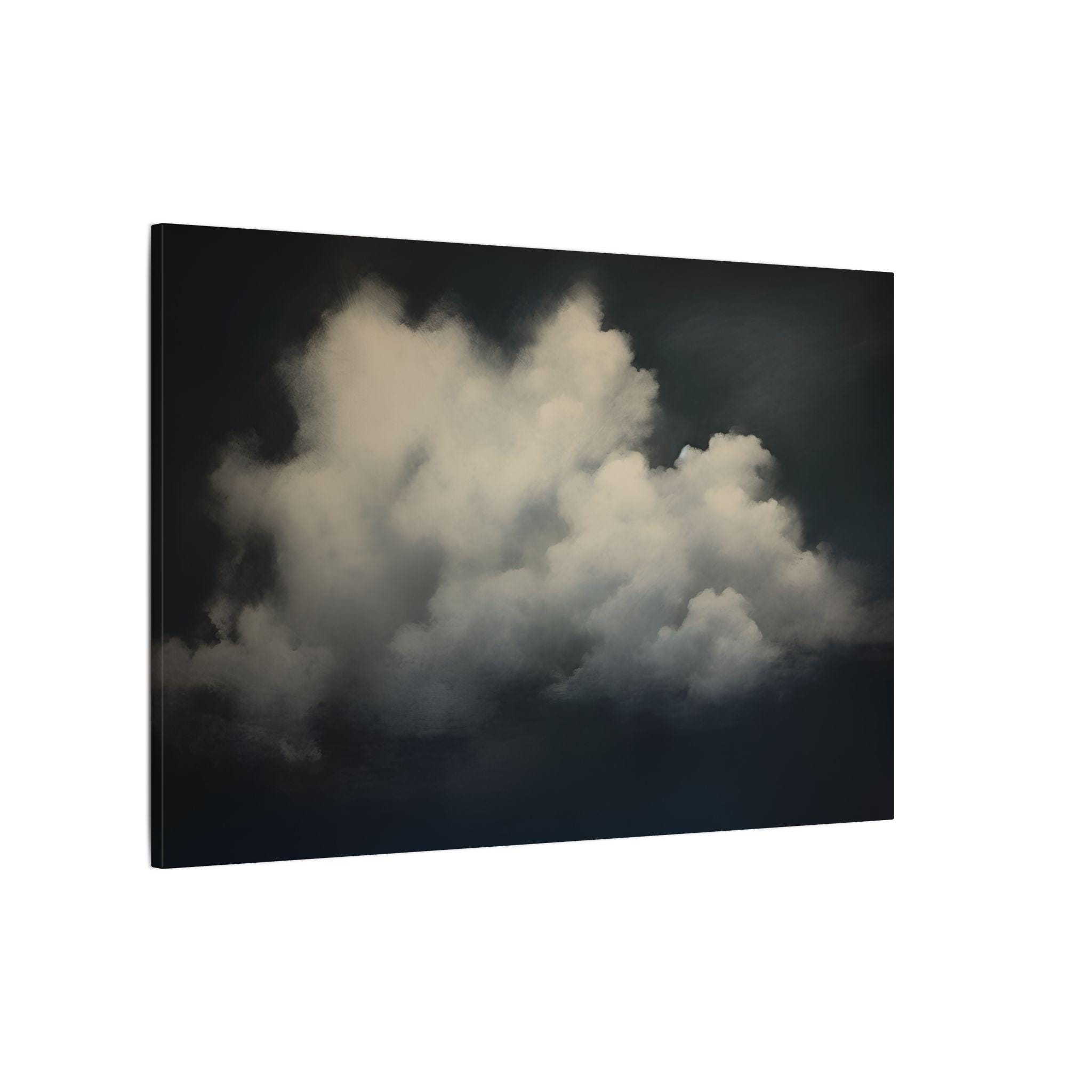 Dark Sky Abstract Cloud Painting on Gallery-wrapped Canvas ...