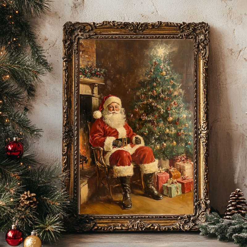 Vintage Santa - Etsy