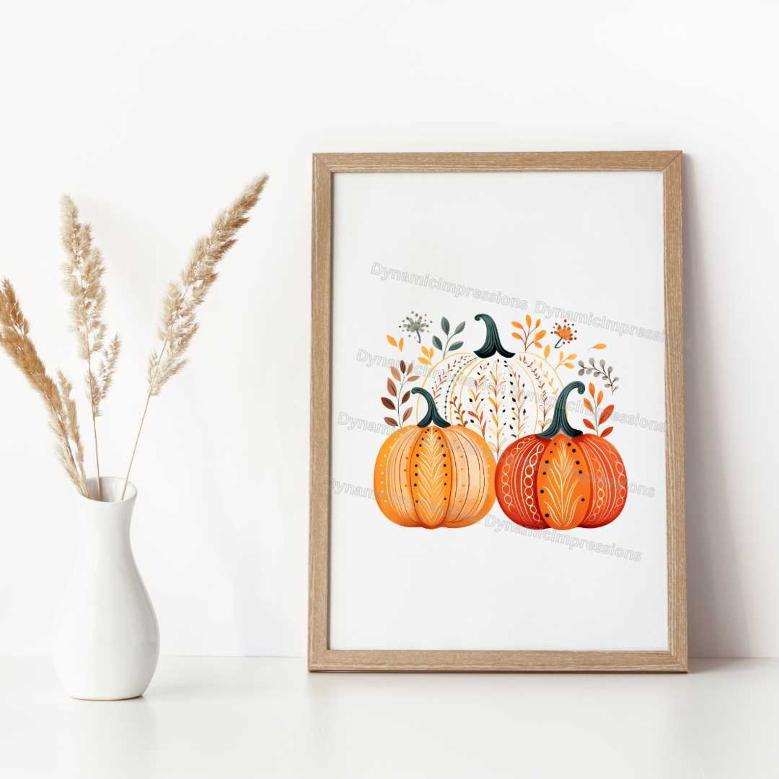 Fall Boho Pumpkins High Quality Clip Art Instant Download Sweaters, T ...