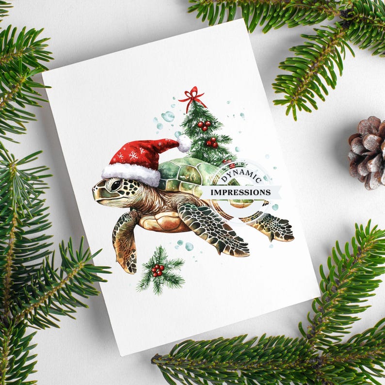 Sea Turtle Christmas Tree PNG - Christmas Sea Turtle - Sea Turtle PNG ...