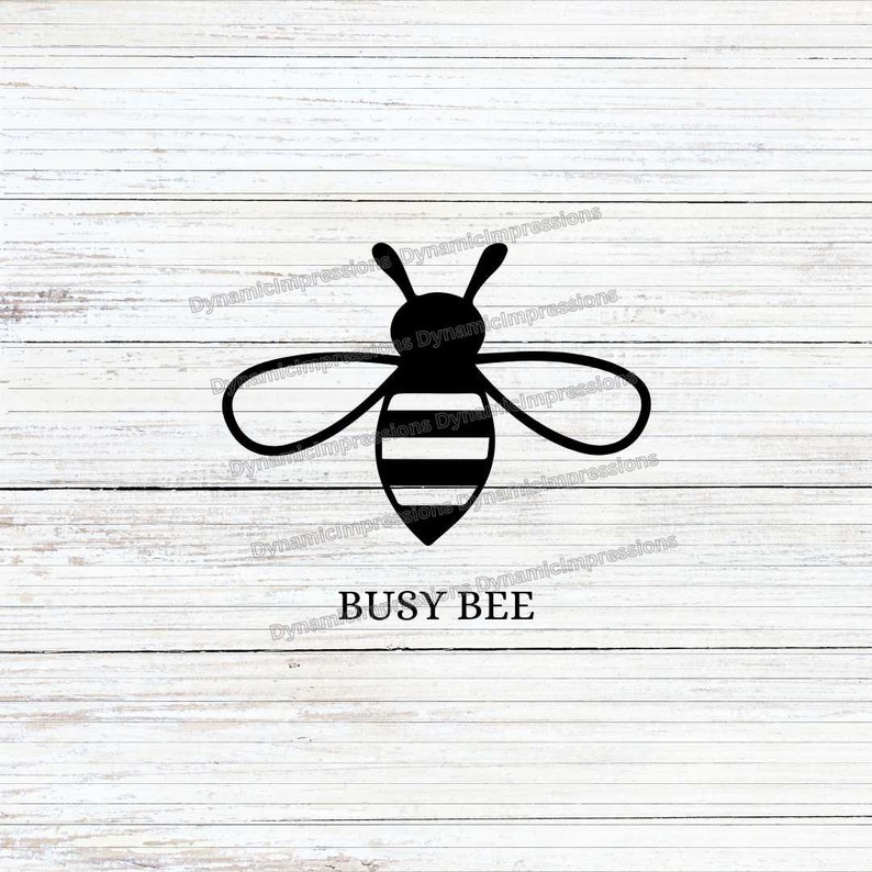 Busy Bee Clip Art Simple Bumble Bee Graphic Instant Download Svg, Jpg ...