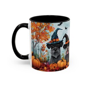 Halloween Fall Whimsical Schnauzer Halloween Mug - Spooky Season ...