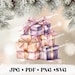 Pastel Watercolor Wrapped Gifts Christmas Present Clip Art | Winter ...