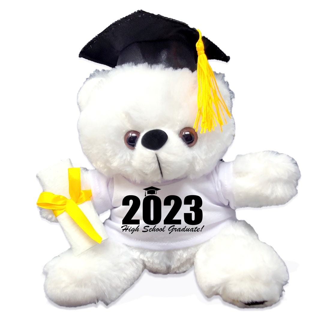 Senior High School Class of 2023 Teddy Bear Gift Cap Gown - Etsy