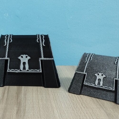 Skyrim Ruins Chest Hinged With Storage Hand Painted 3D - Etsy