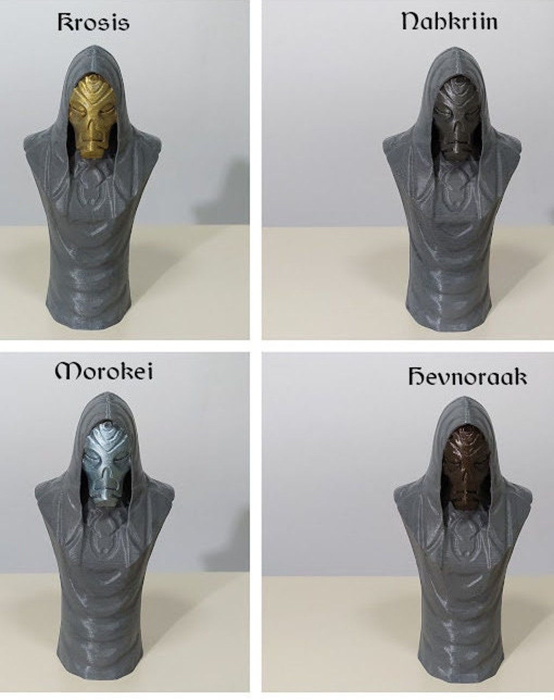 Dragon Priests Busts From Skyrim Hand Painted 3D Printed - Etsy