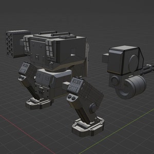 Helldivers EXO-45 Patriot Exosuit STL | Helldivers Mech 3D Model ...