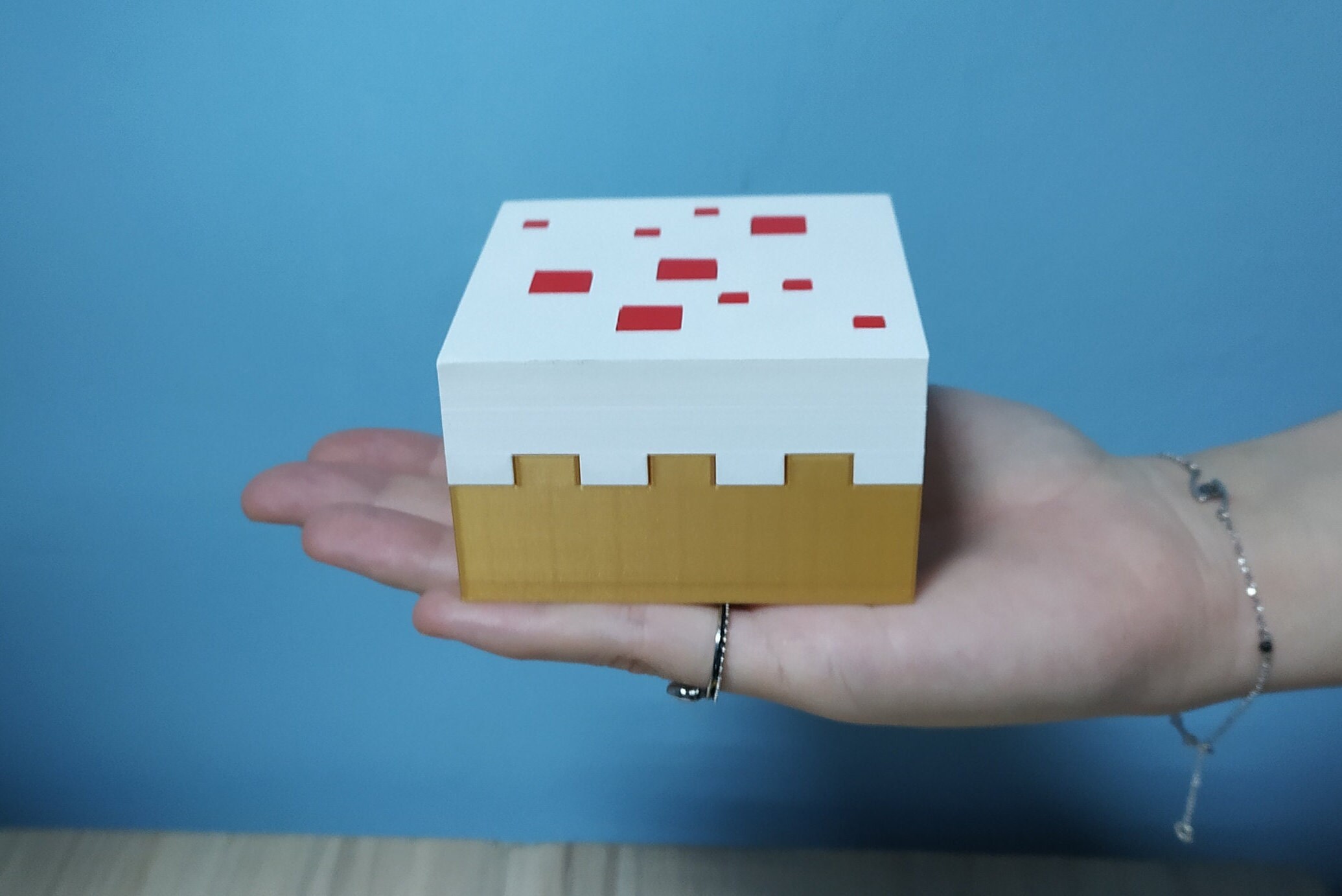 Cake From Minecraft Cake Box Cake Storage Cake Trinket - Etsy