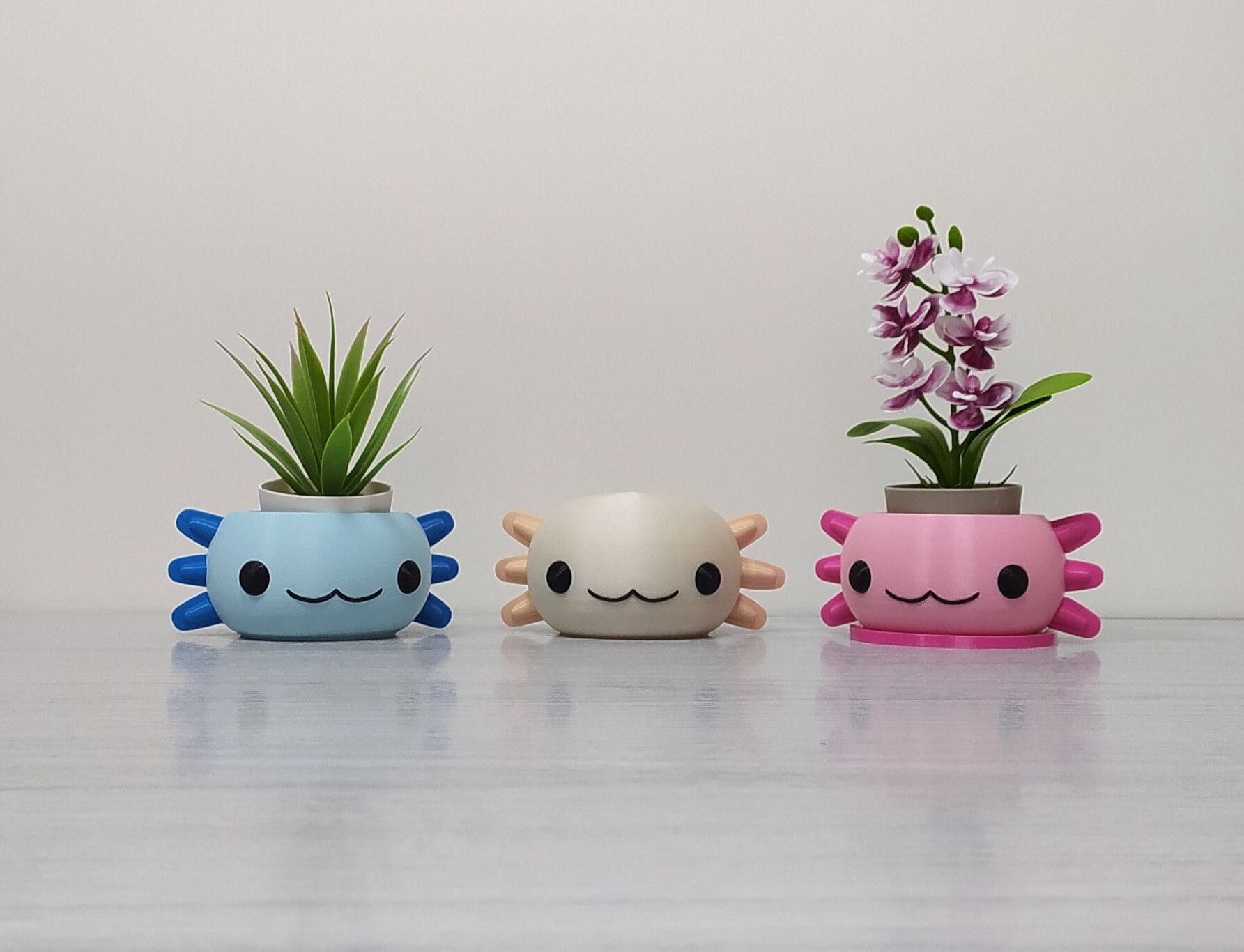 Axolotl Planter Axolotl Home Decor Desk Buddy Axolotl - Etsy UK