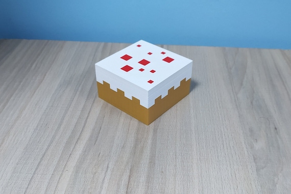 Cake From Minecraft Cake Box Cake Storage Cake Trinket - Etsy