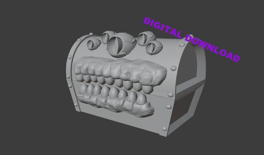 Mimic Chest | STL File | DIGITAL DOWNLOAD | 3D Printable | Functional ...