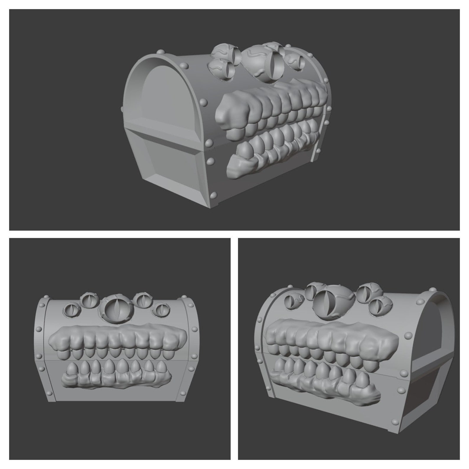 Mimic Chest STL File DIGITAL DOWNLOAD 3D Printable - Etsy
