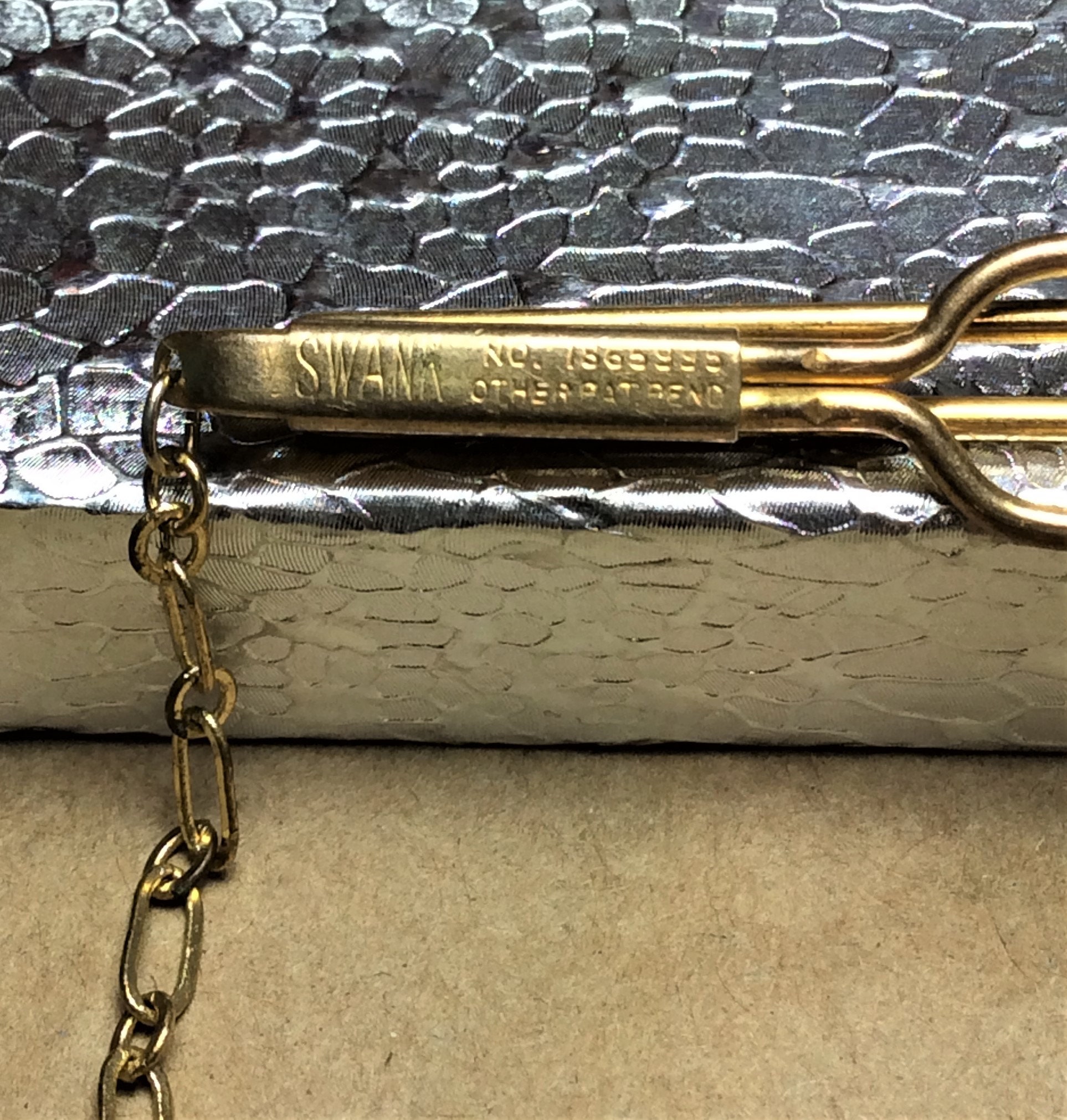 Vintage Goldtone SWANK Tie Bar With Chain and Silvertone Initials JJK ...