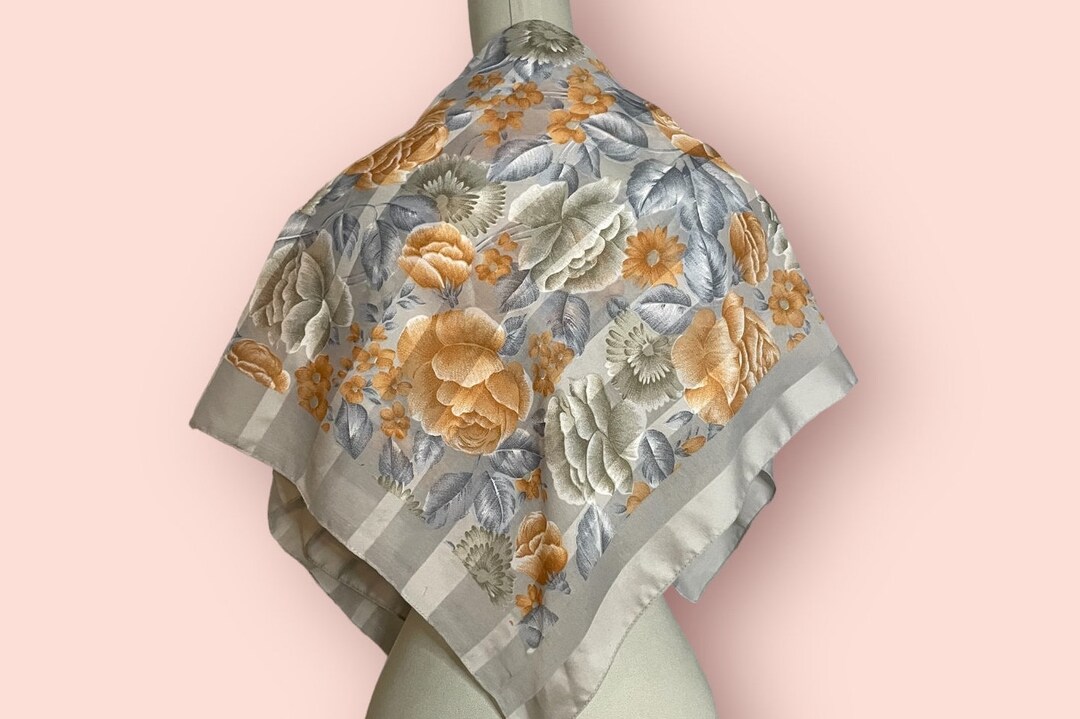 Vintage 60s Headscarf - Etsy
