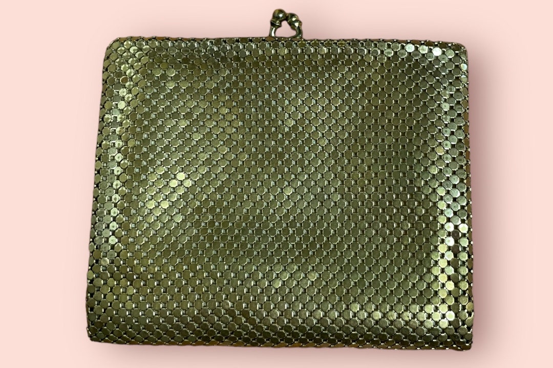 Vintage 60s Gold Aluminum Mesh Wallet - Etsy
