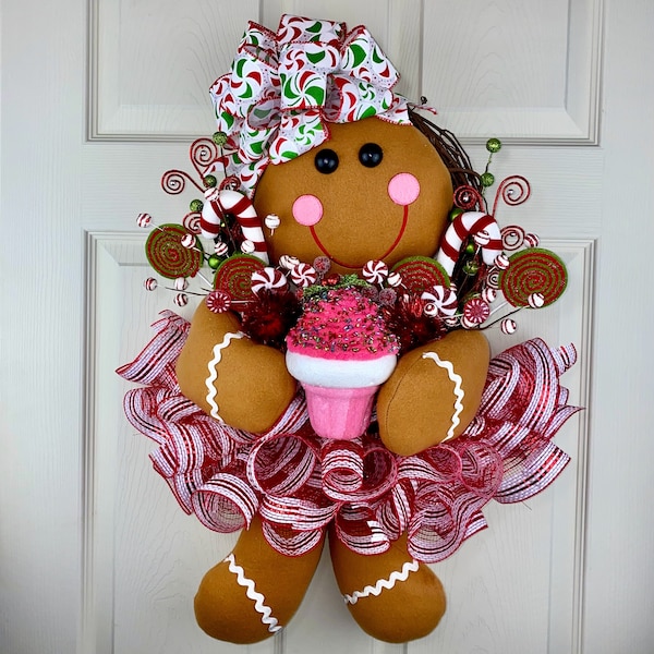 Gingerbread Wreath - Etsy