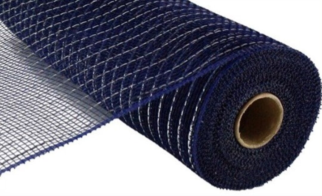 20 Roll Package Deal-10” X 10yd Roll Blue Metallic Mesh-wreath Supplies ...