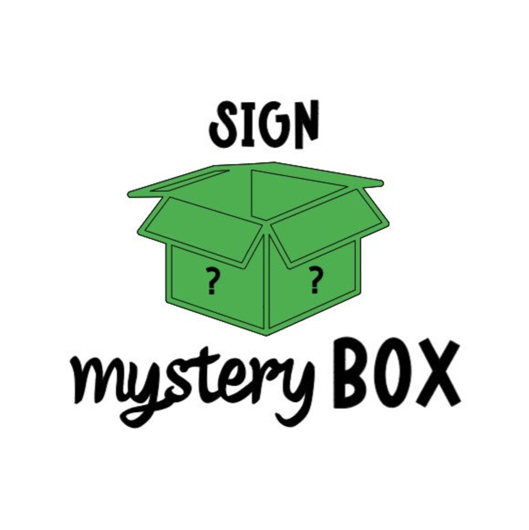 6 Sign Mystery Box-wreath Supplies-craft Supplies-supplies-mdf Signs ...