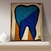 Molar Tooth Cubism Art,dental Prints, Dental Wall Art, Dental Office ...