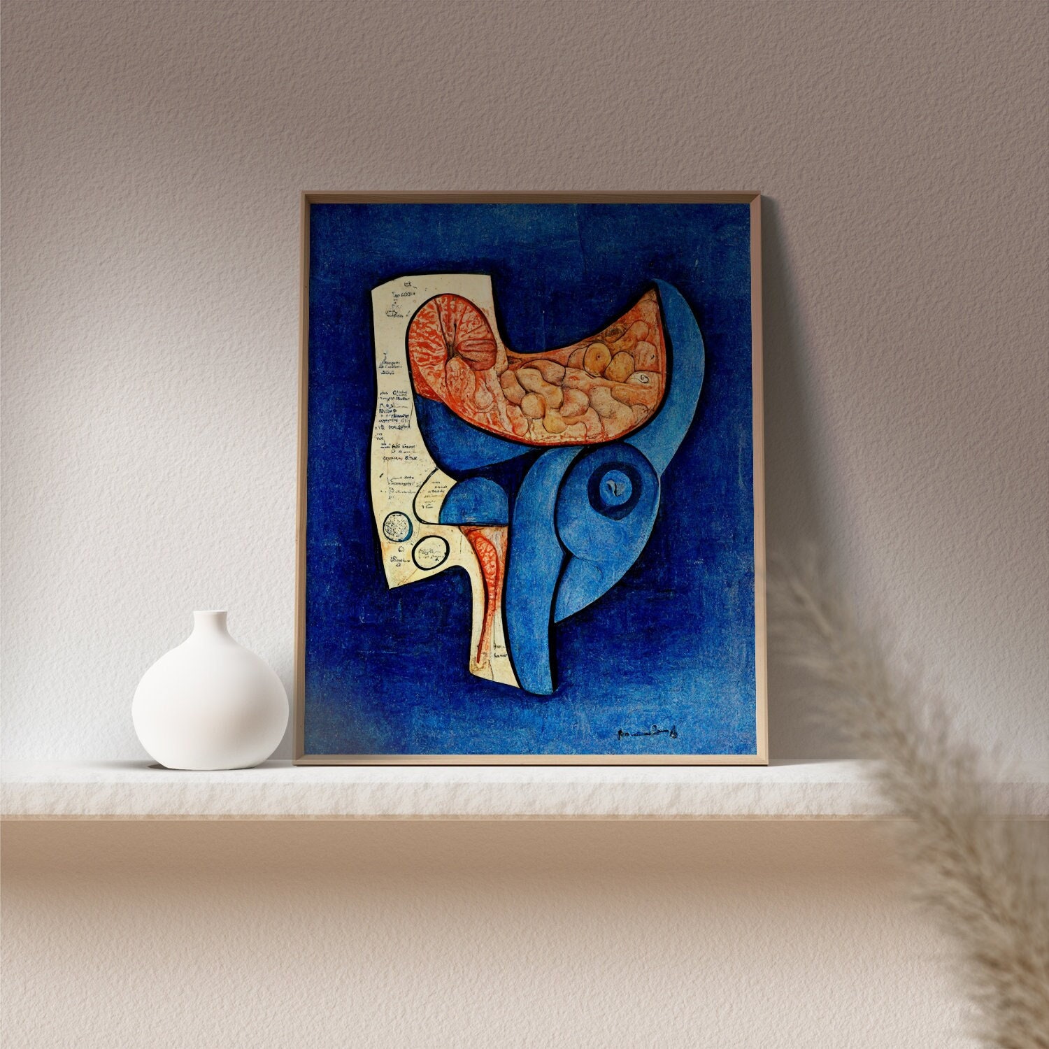Pancreas Anatomy Cubism Style,pancreas Anatomy,endocrinology Art ...