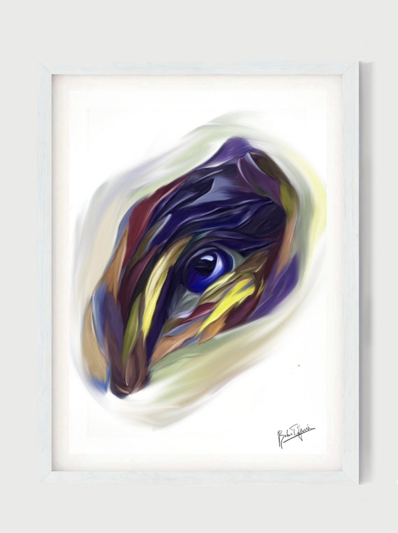 Eye anatomy art print abstract eye painting-optometrist | Etsy