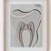 Tooth Modern Art teeth Minimalistic Artdental Prints Dental - Etsy