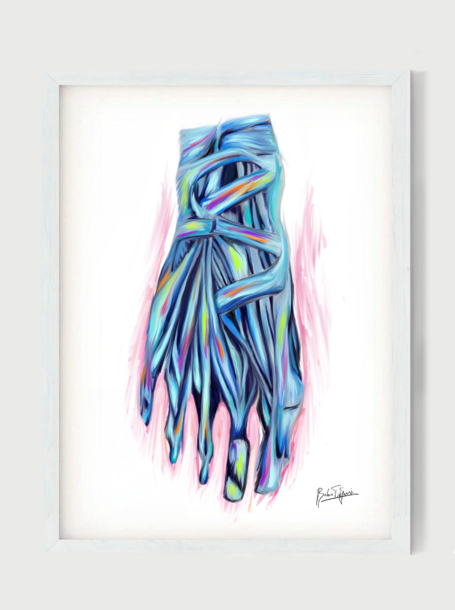Abstract Podiatry art print-feet anatomy | Etsy