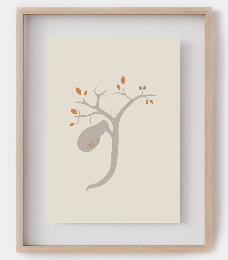 Gallbladder Art Anatomy Print-abstract Boho Minimalist Art - Etsy
