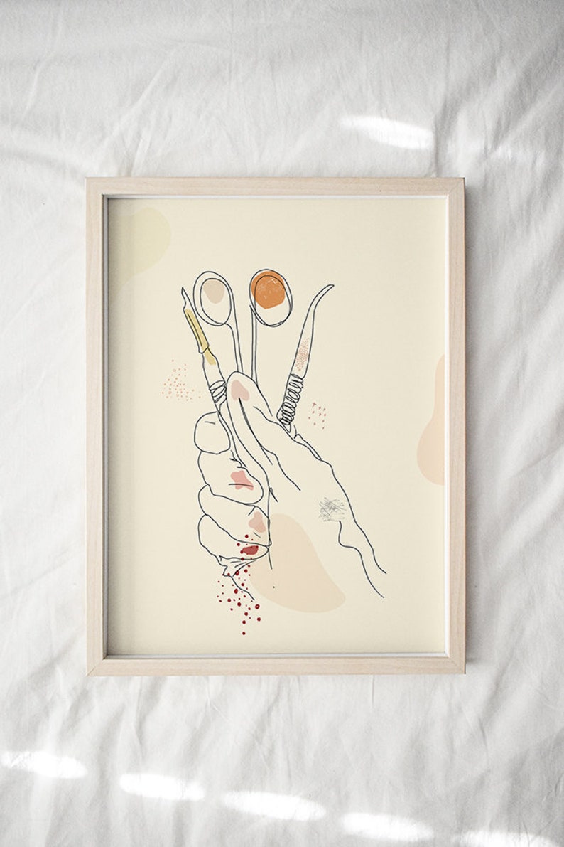 Surgery Line Art Print-surgery Artsurgeon Artsurgeon - Etsy