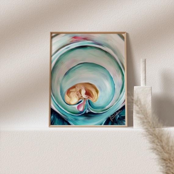 Abstract Pregnancy Art