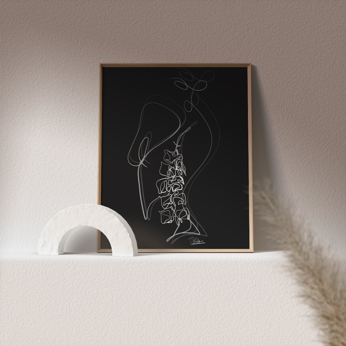 Spine Printable Line Art-orthopedist Gift-chiropractic - Etsy