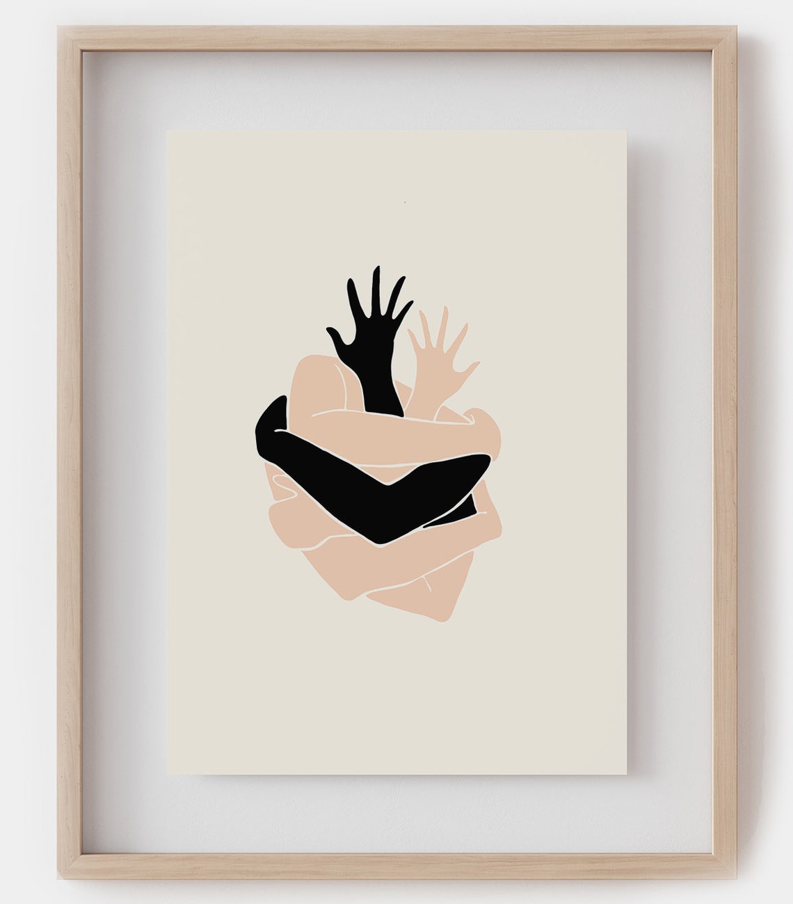 Anatomical Boho Heart Art Print Abstract Minimalist Art - Etsy