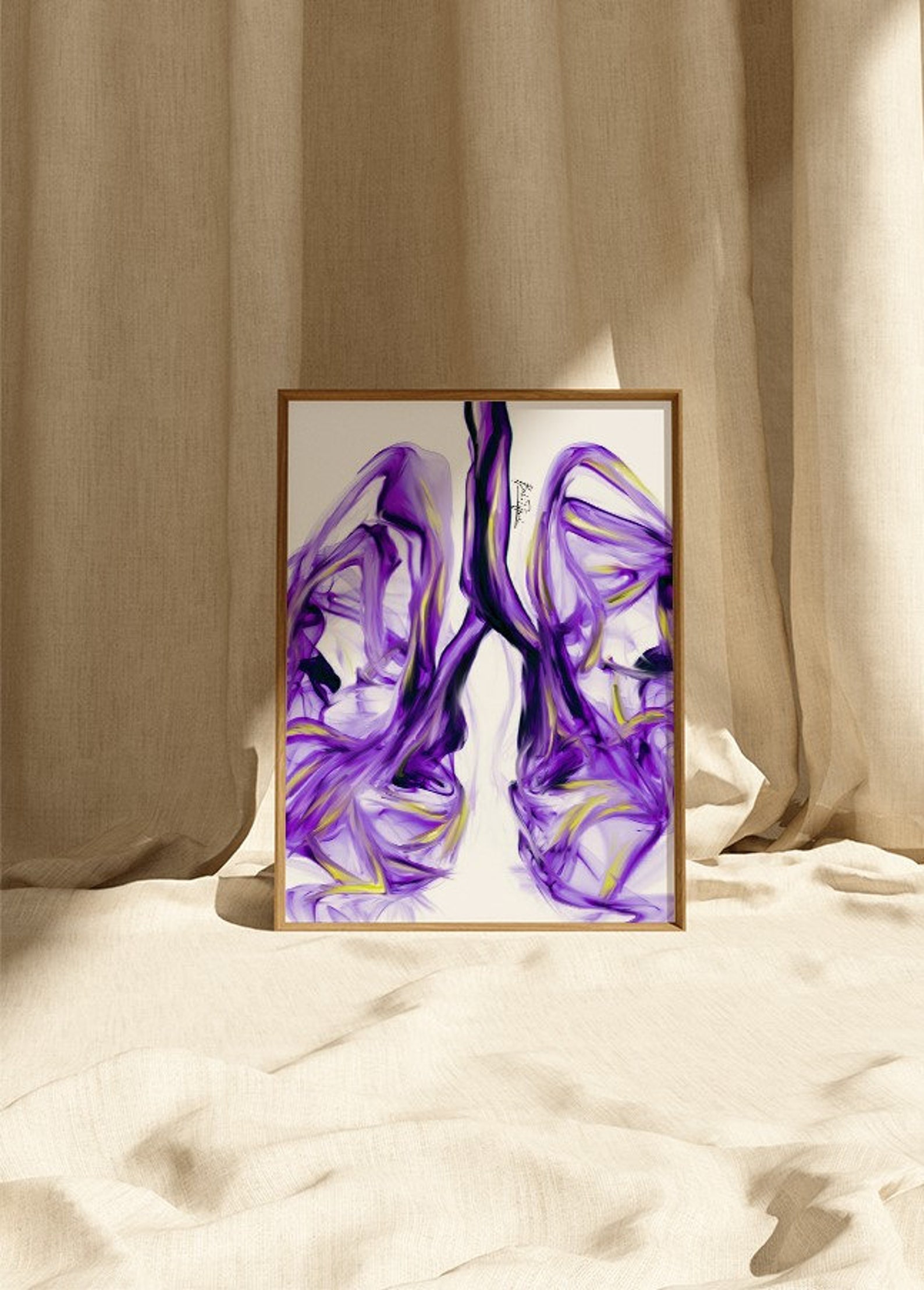 Lungs Anatomy Art Print Pulmonology Wall Art Thorax - Etsy