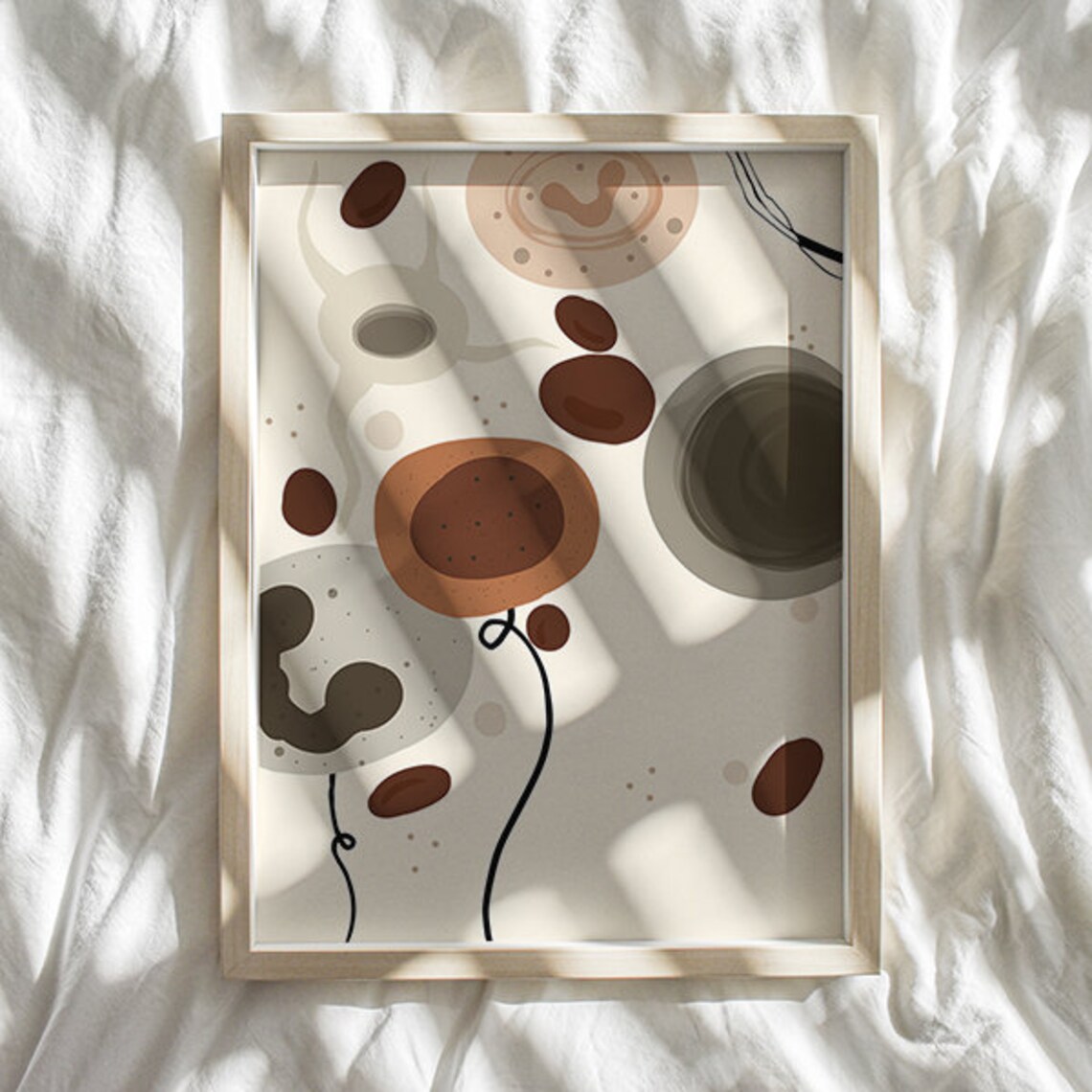 Blood Cells Boho Art-blood Cell Art Hematology Art Medical - Etsy