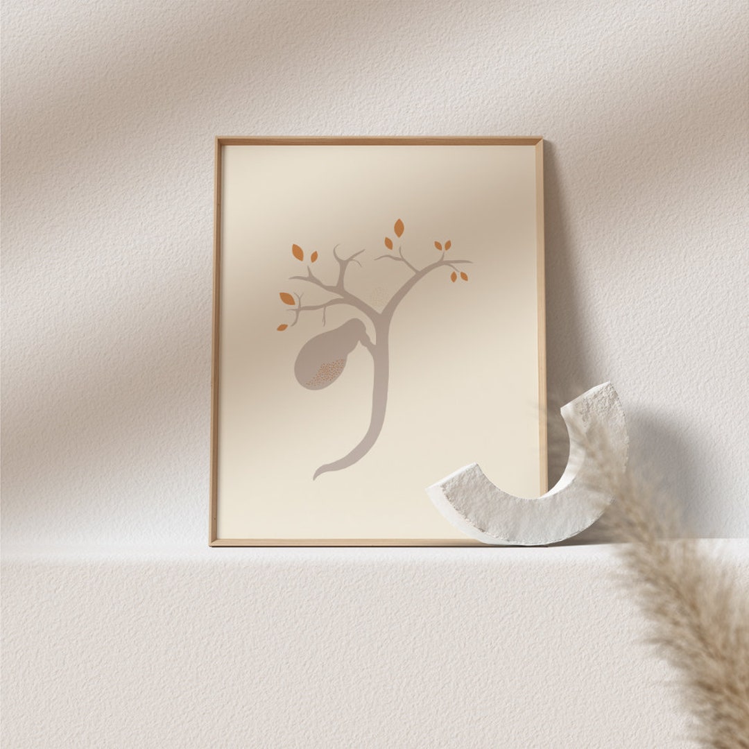 Gallbladder Art Anatomy Print-abstract Boho Minimalist Art Print ...