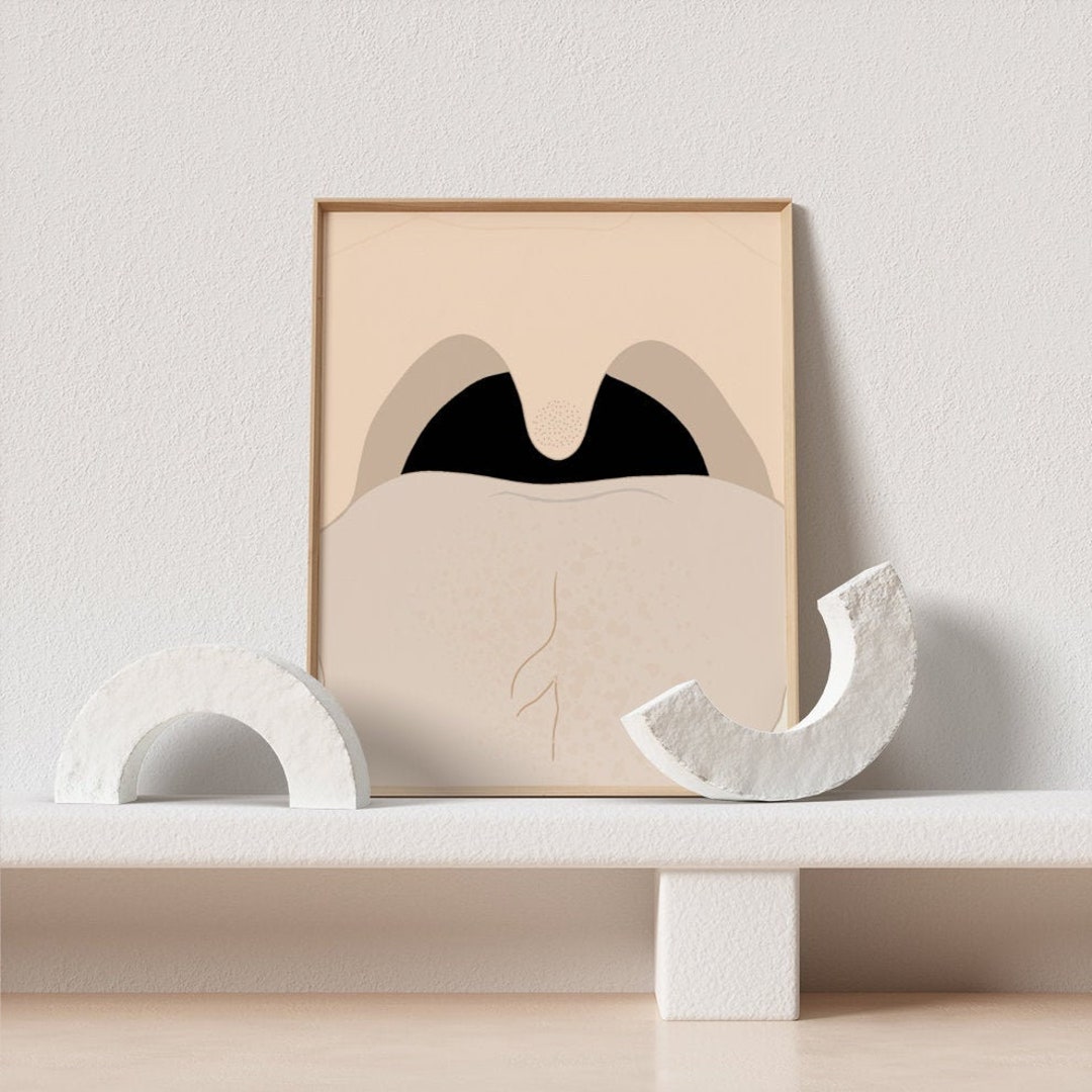 Buccal Cavity Anatomy Art Print-oral Anatomy Art- Abstract Minimalist ...