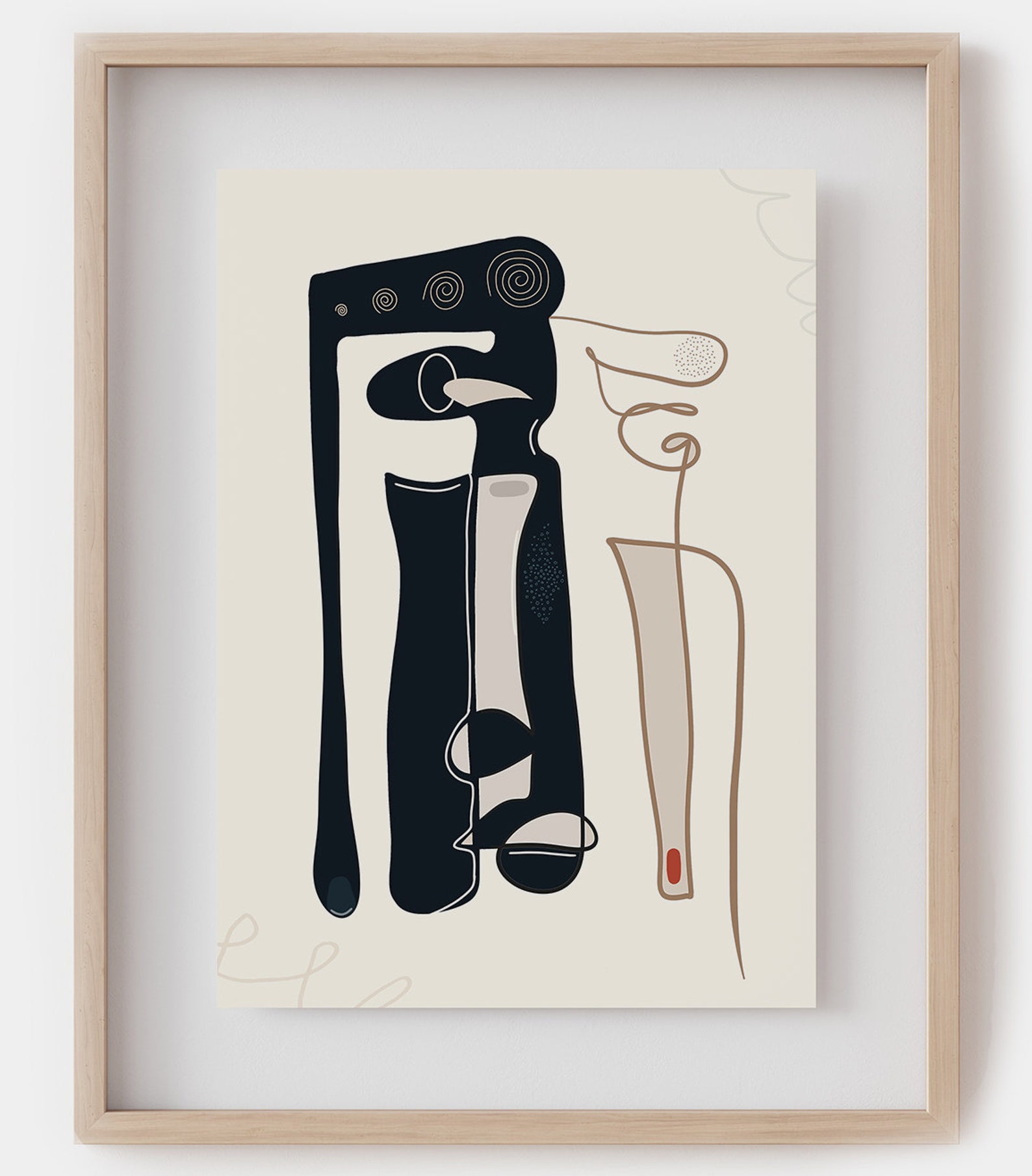 Brain Psychology Art Print-abstract Psychiatry Art-boho Modern - Etsy