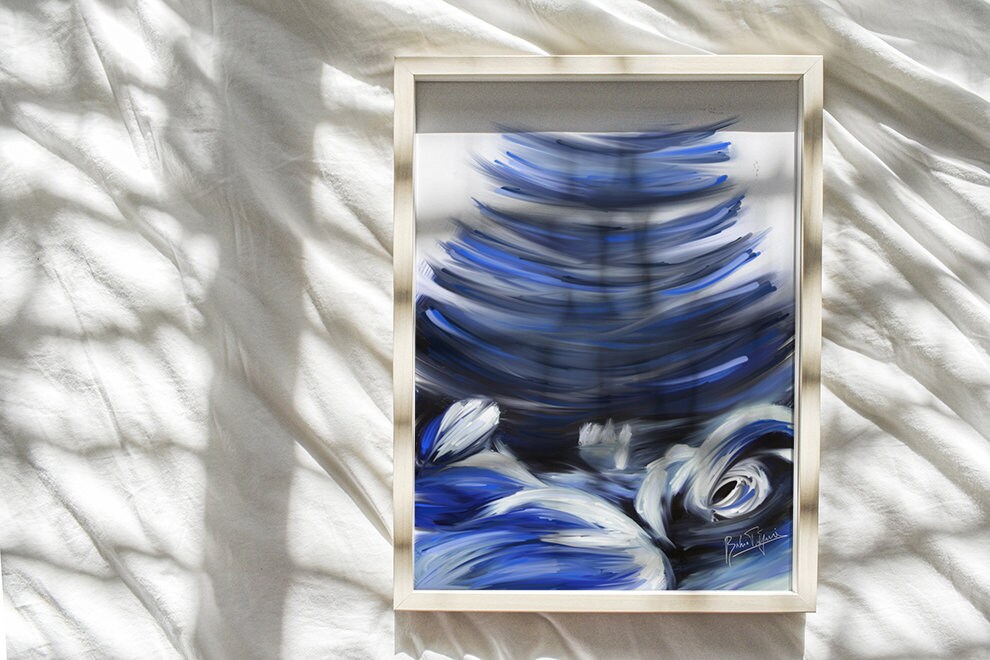 Abstract Baby Ultrasound Art Print baby Memorial Gift-fetus - Etsy