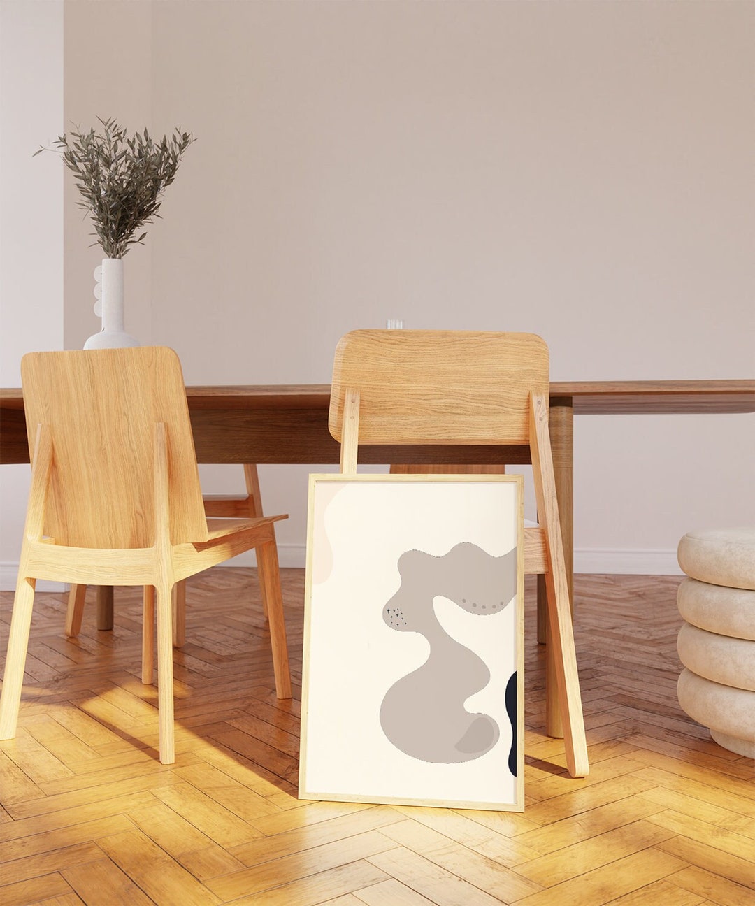 Beige Colon Minimalist Art-colon Surgeon Office Art- Colorectal Surgery ...