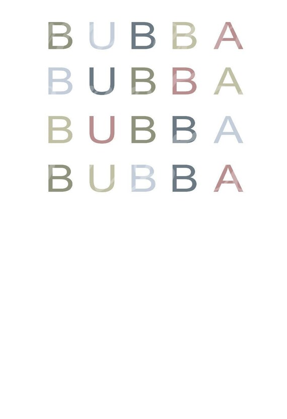 Bubba Stacked Png Bubba Images Bubba Clipart Bubba Digital - Etsy