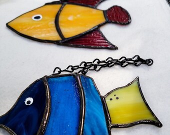 Stained Glass Tropical Fish - Etsy